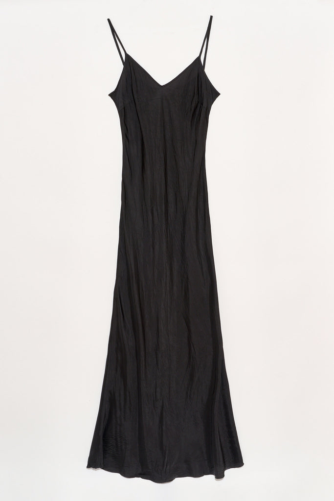 Ankle Slip in Black Spaghetti Straps - Organic by John Patrick